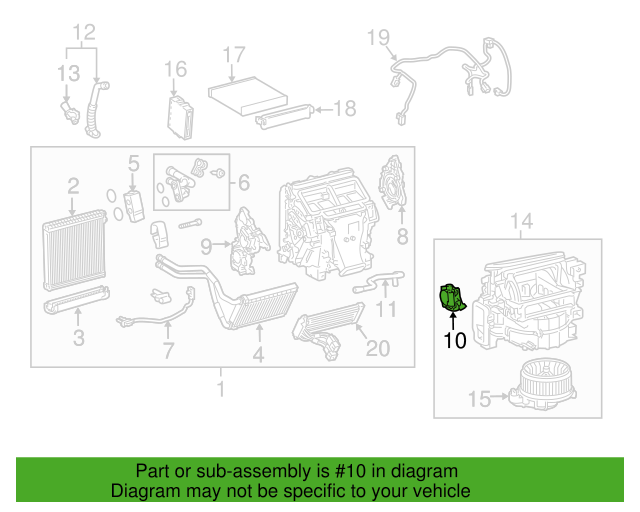 GENUINE TOYOTA 4RUNNER CAMRY GX460 RX350 RECIRCULATION DAMPER SERVO ...