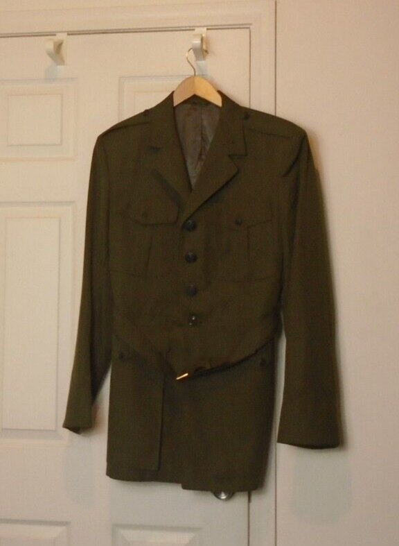 USMC, US Marines Dress Service Jacket With Belt sz 43Xl | eBay