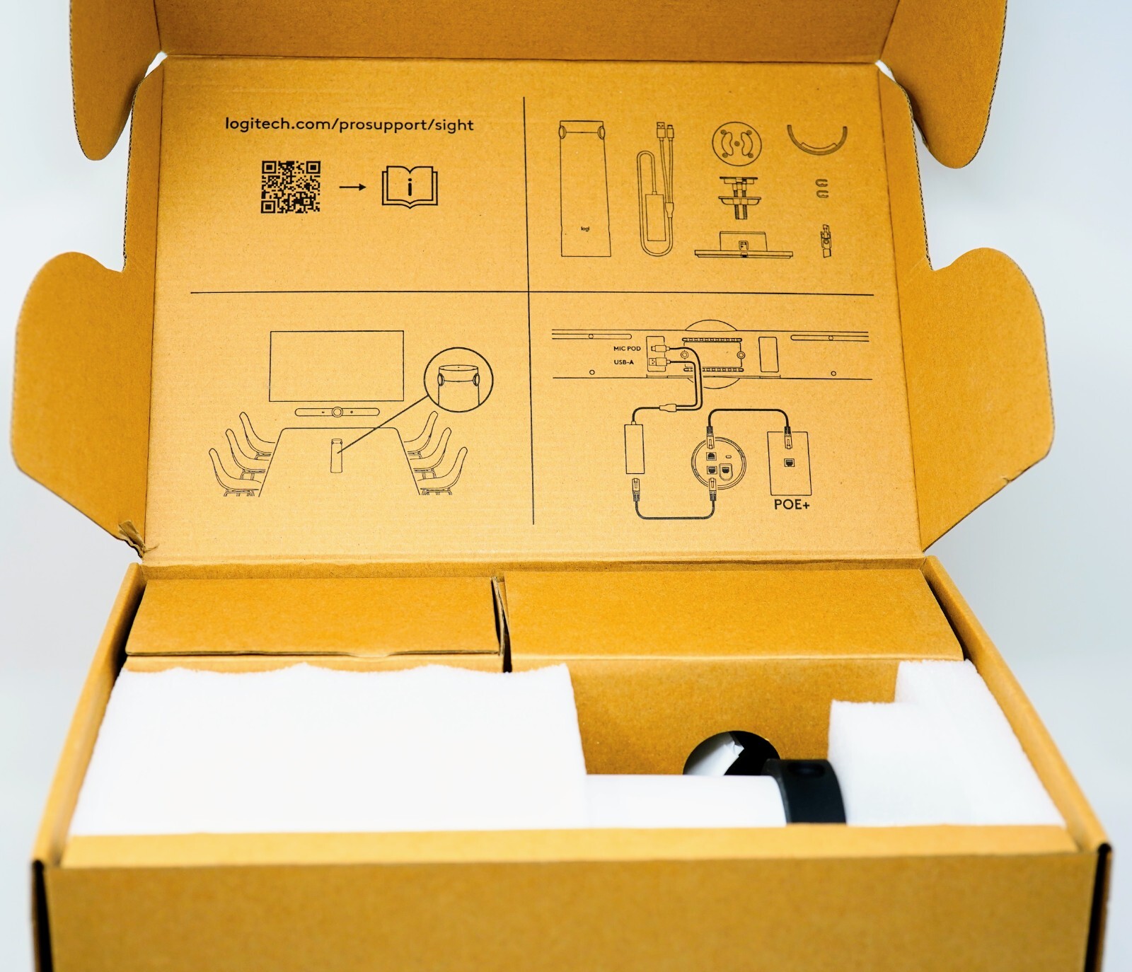 Logitech Sight Tabletop Camera - White - 315º Conference Room Camera | eBay