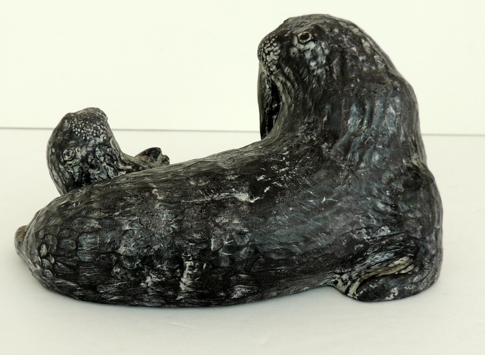 Walrus Figurine NUVUK Canada Carved Walrus Statue Soapstone | eBay