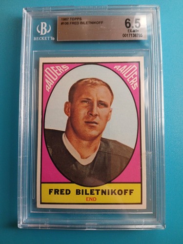 1967 Topps - Fred Biletnikoff #106 BECKETT 6.5 EX-MT+ | eBay