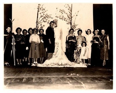 1950 Stage Performance Photo Theatrical Wedding Costume – US Military ...