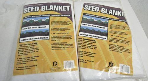 Two Master Gardener 6 x 50ft Seed Row Cover Blanket Lightweight Frost ...
