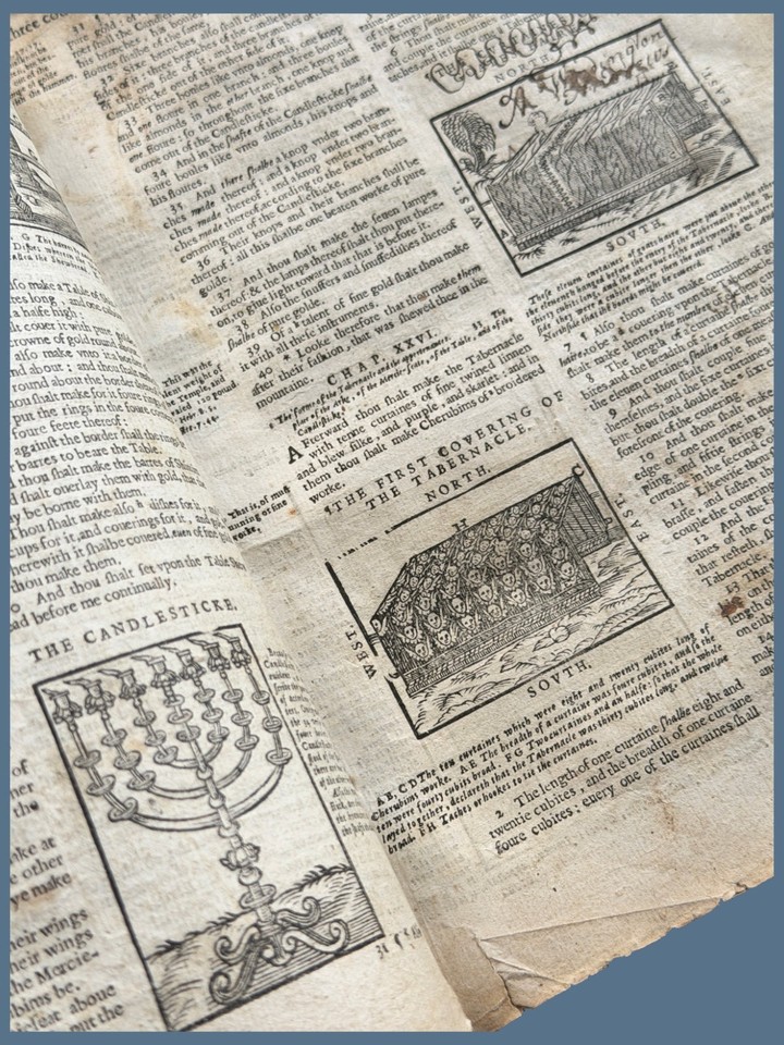 1599 Complete Illustrated and Pirated Geneva Bible of the Pilgrims and ...