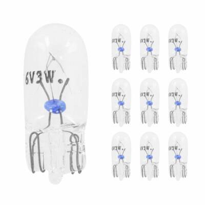 Ampoule-lampe standard 6v 3w culot w2,1x9,5d norme w3w t10 wedge blanc ...