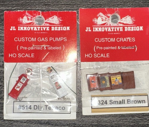 JL Innovative Design HO Details #324 & 514 Custom Crates and Gas Pumps ...