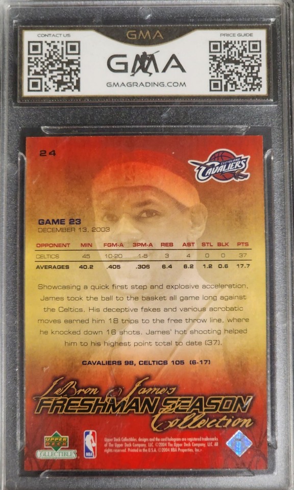 2003-04 Upper Deck Freshman Season Collection Lebron James Rookie RC ...