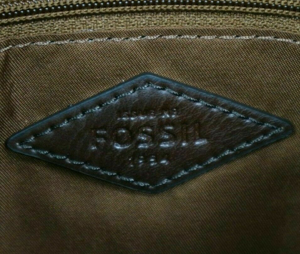 Fossil Explorer Fold Over Tote Espresso Brown Pebble Leather SHB1521206 ...