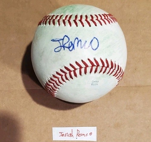 Autographed Baseball game used JOSIAH ROMEO | eBay