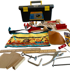 Kids Tool Kit Wooden & Metal Building Set 29 items & Tool Box New Toy ...