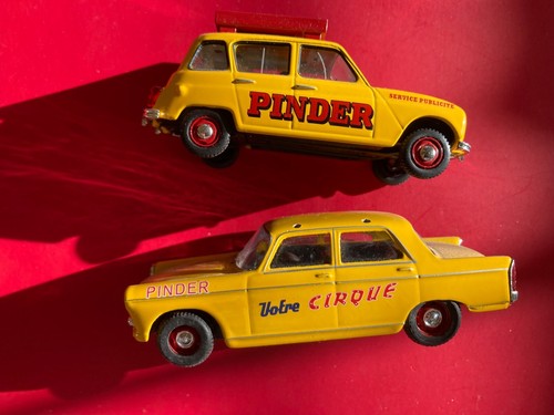 2 Verem By Solido Pinder Circus Cars Peugeot Renault | eBay