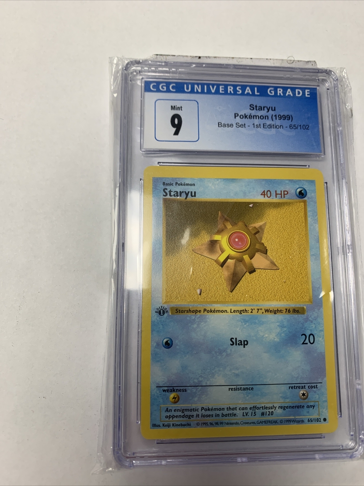Pokémon TCG Staryu Base Set 65/102 Regular 1st Edition Common for sale ...