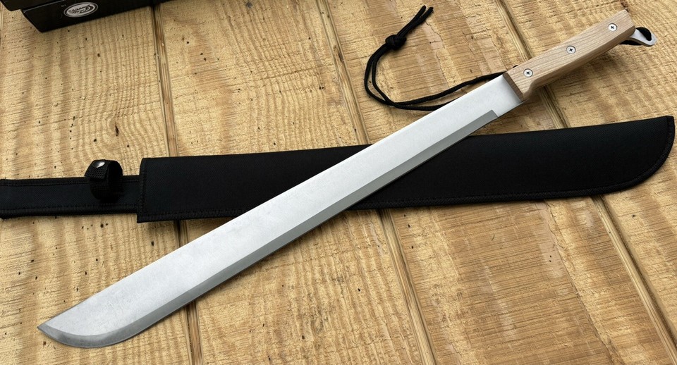 Classic Machete Wood Handle Extreme Heavy Duty 2lbs 6oz Full Size XL ...