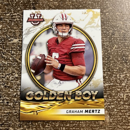 2022 Bowman U Golden Boy Graham Mertz Wisconsin Badgers #GB-9 | eBay