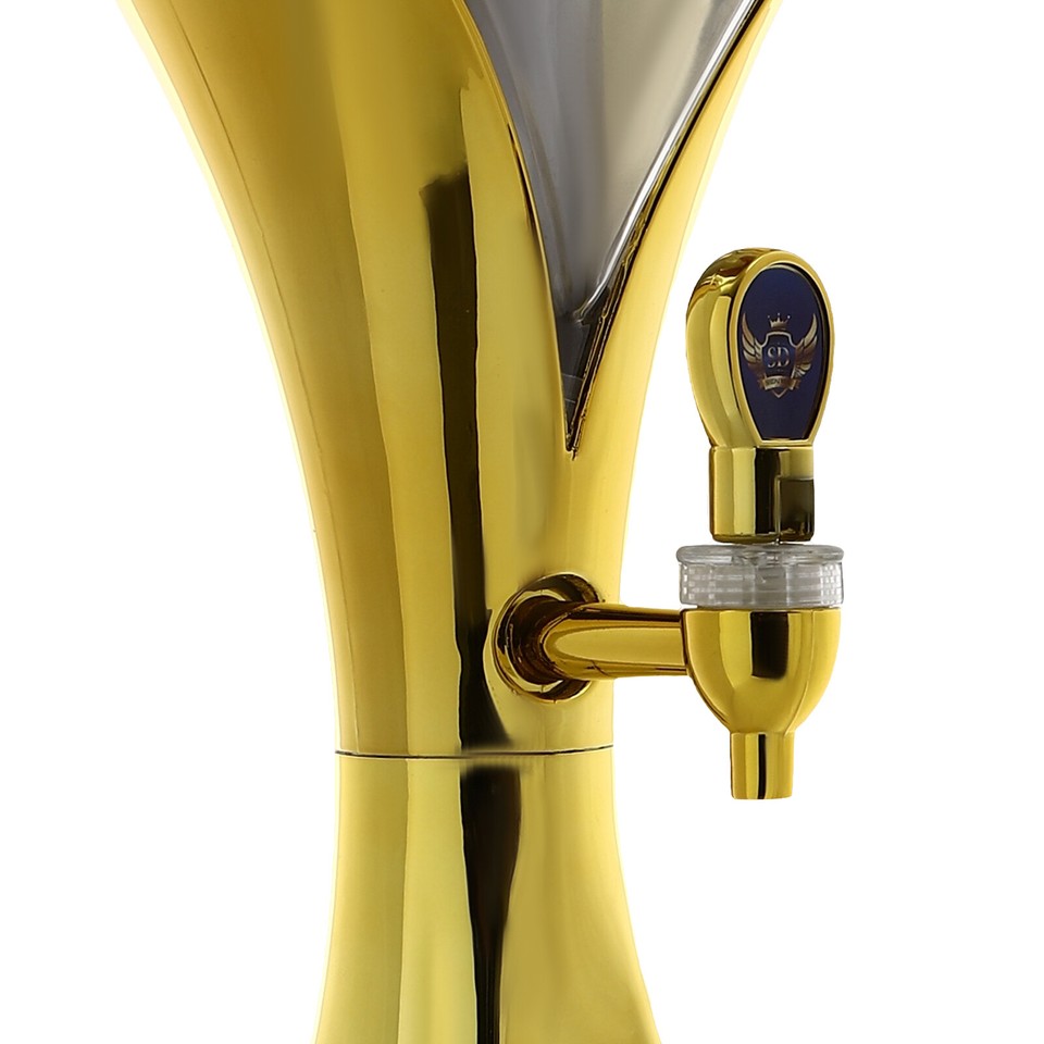 3L Sphere Beverage Dispenser Wine Dispenser W/ LED Light+Ice Tube For ...