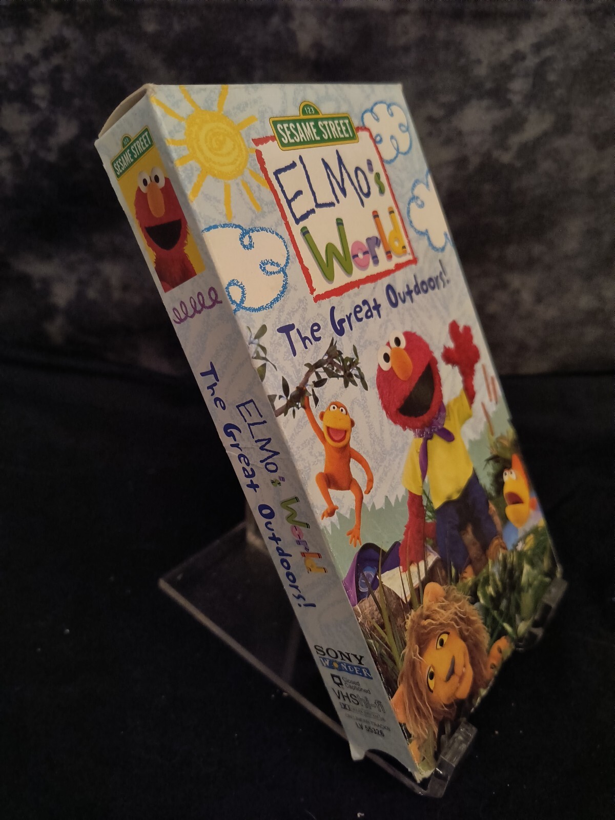 Sesame Street Elmos World The Great Outdoors Vhs Movie Tape VCR 2003 ...