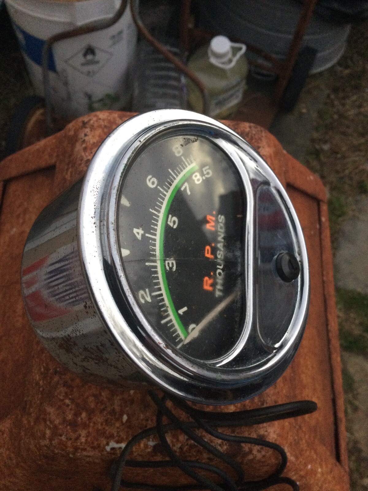 SUN 8.5K GREENLINE TACH TACHOMETER GAUGE GASSER COPO YENKO IMPALA CUDA ...
