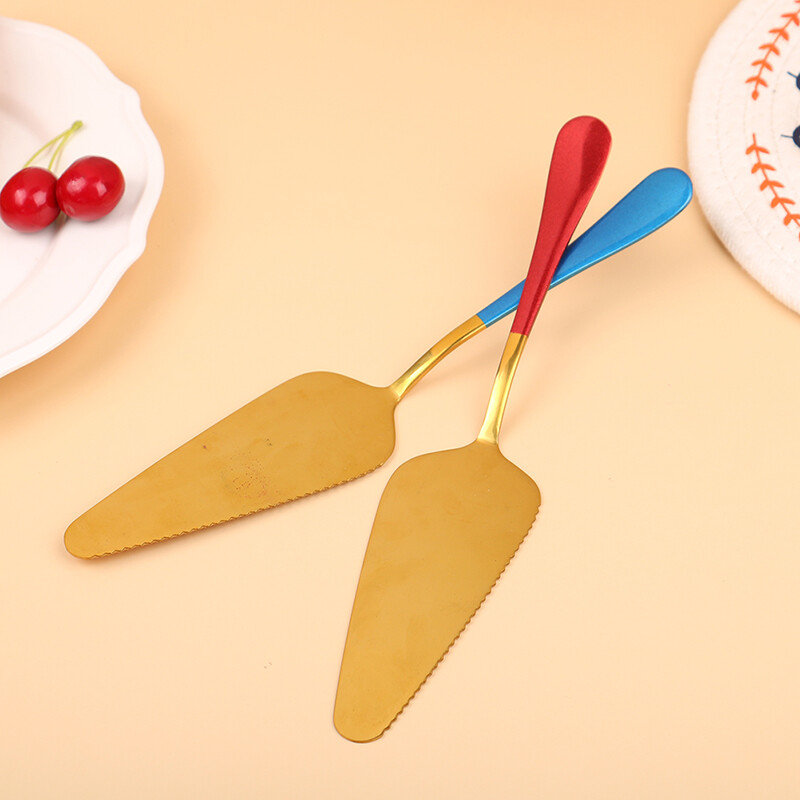 Colorful Stainless Steel Serrated Edge Cake Cutter Pie Pizza Shovel ...