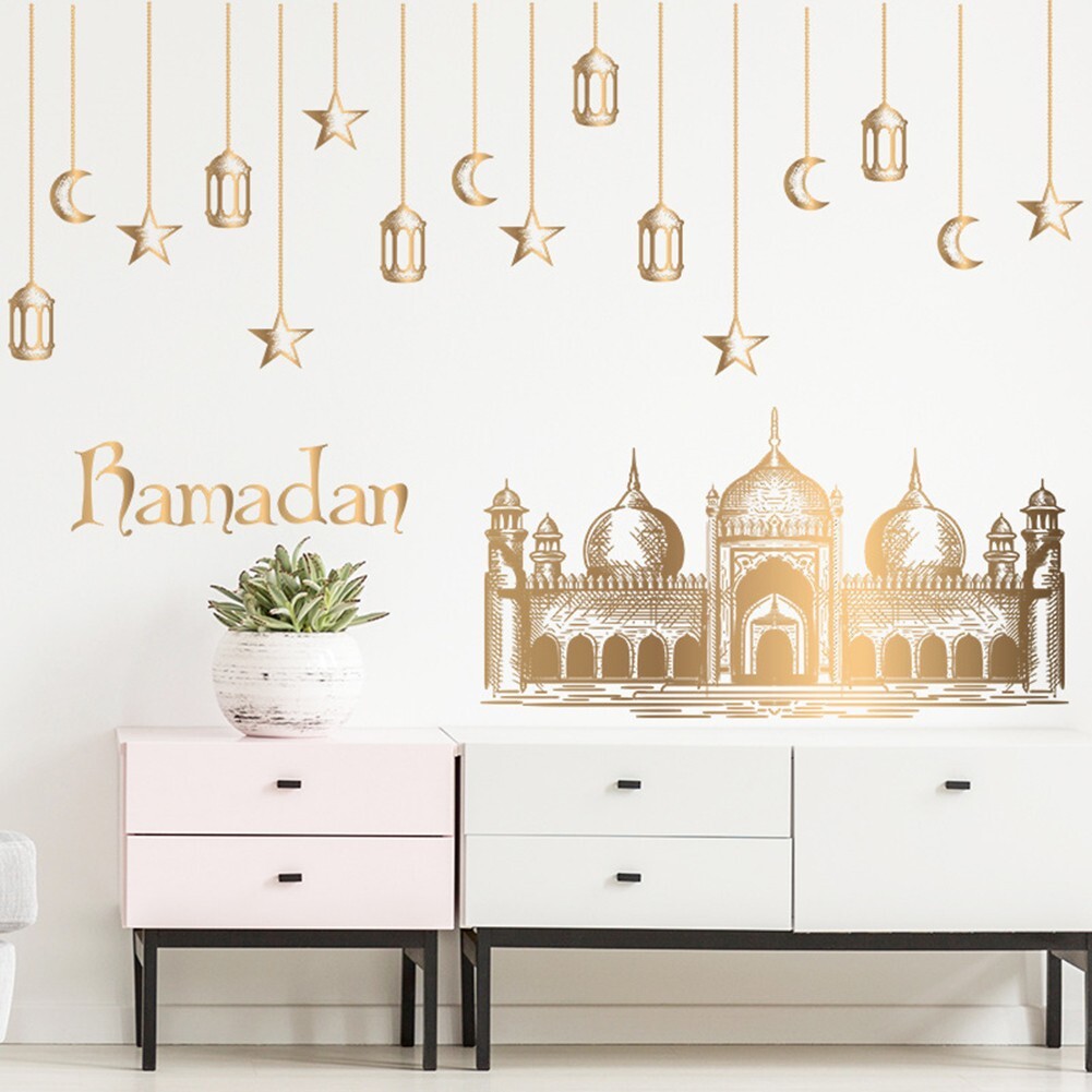 Middle Eastern Wall Stickers Moon Star Bedroom Living Room Brand New ...