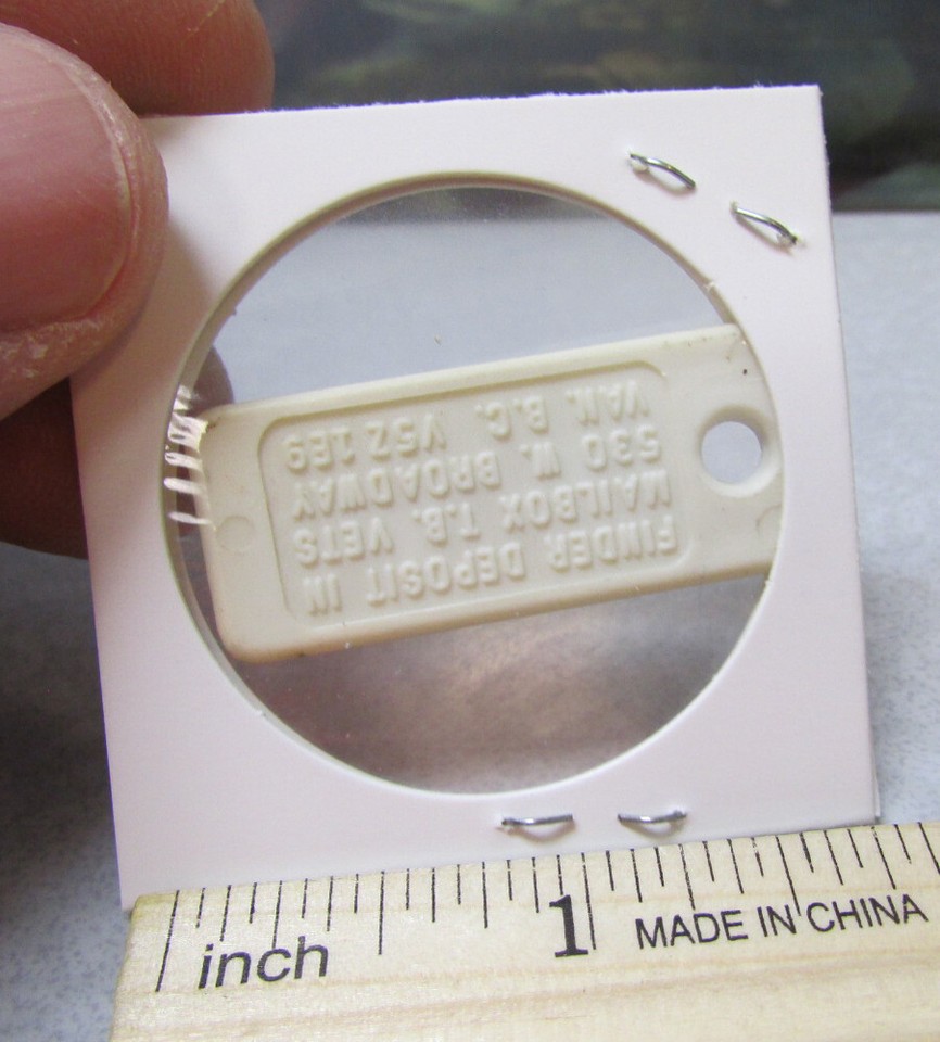 1986 British Columbia Canada F00055 Mini License Plate tag key chain ...