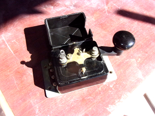 Morse Telegraph Straight Key from USSR Good for ham radio | eBay