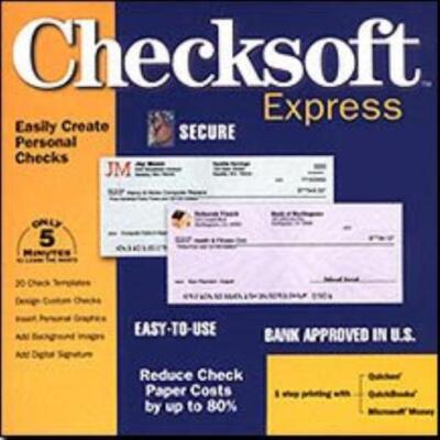 Checksoft 2002 Express PC CD create design print personal business ...