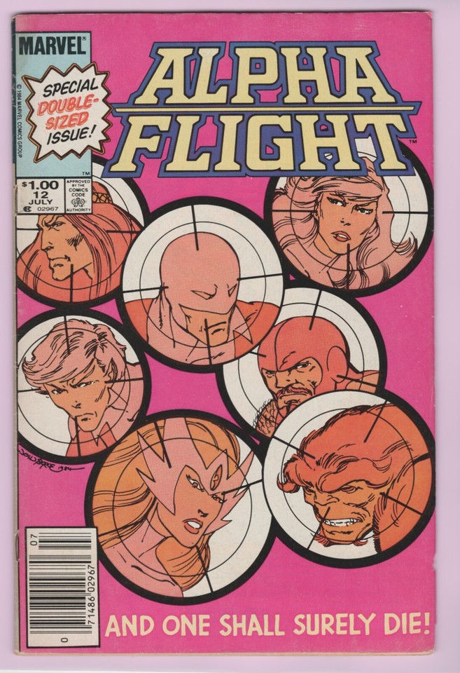Alpha Flight #10 11 12 52 53 (5 book LOT) WOLVERINE Jim Lee John Byrne ...
