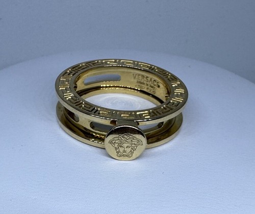 Versace Ring 18K Solid Gold Medusa 6.5 | eBay