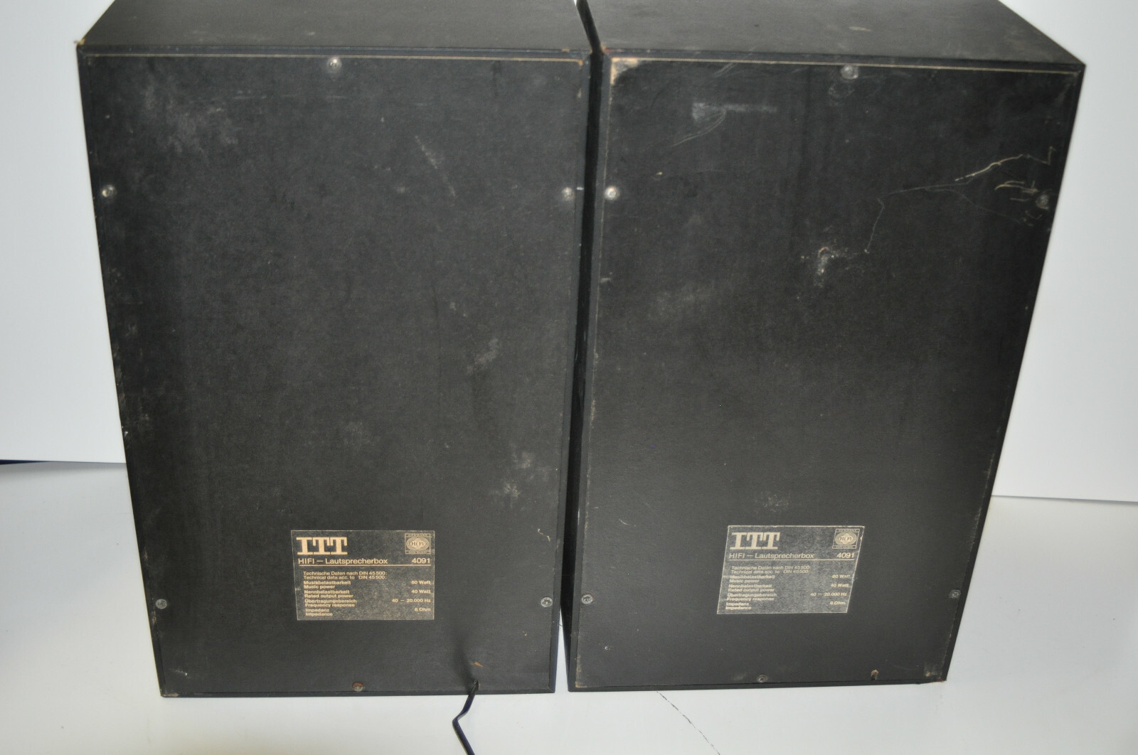 ITT 4091 Hifi Lautsprecher Boxen HiFi Sound Audio Speaker Loudspeaker ...