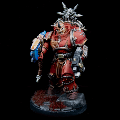Warhammer 40k Chaos Space Marine Painted Aspiring Champion Khornate ...