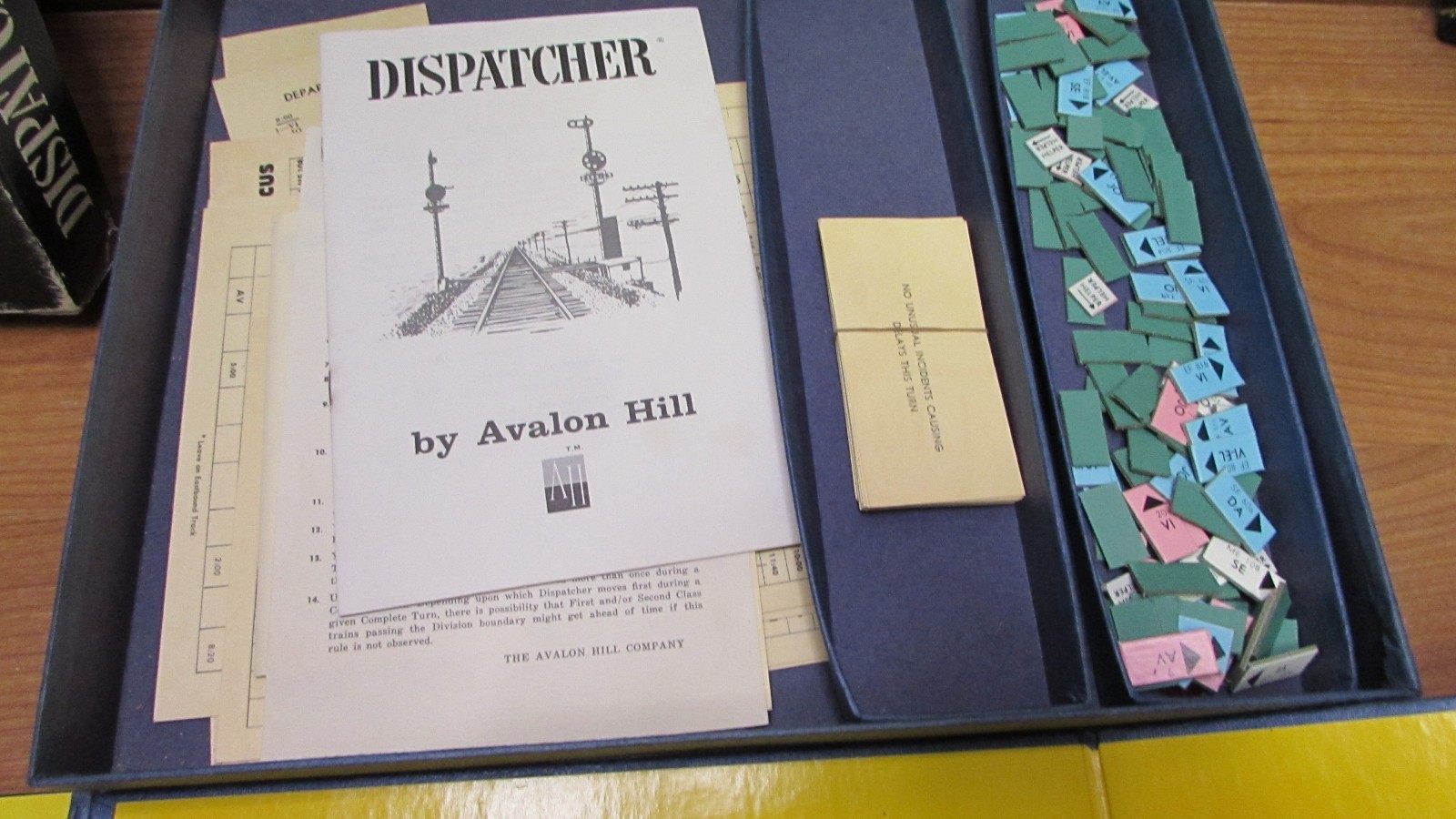 Dispatcher Realistic Railroad Game 1st Printing 1958 Avalon Hill ...