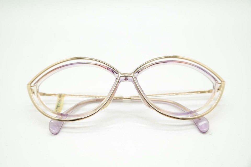 Vintage Silhouette M 6173 /20 Gold Violet Oval Glasses Frame NOS | eBay