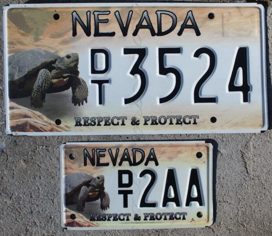 Nevada Respect & Protect Desert Tortoise License Plate Package | eBay