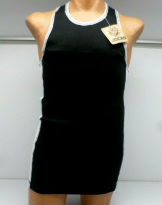 Jocko Men's Jake Side Stripe Racerback Tank Top Black/White Sz 2X-4X ...