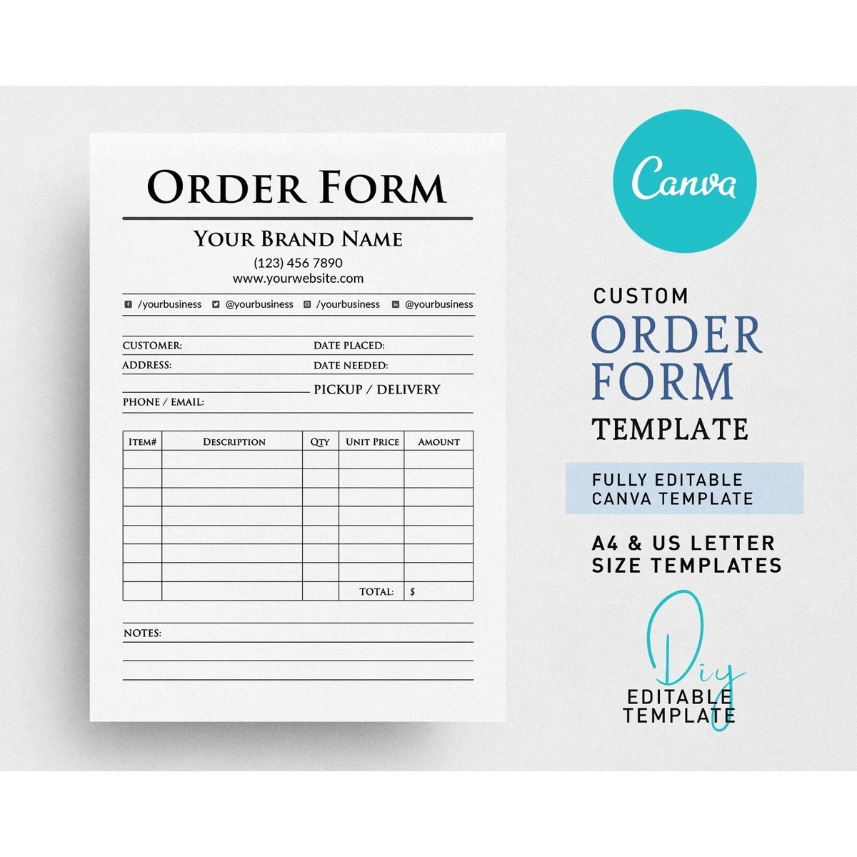 Us Custom Form Template