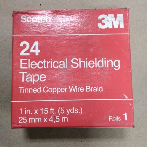 3M Scotch 24 Electrical Shielding Tape 1" x 15 feet Tinned Copper Wire ...