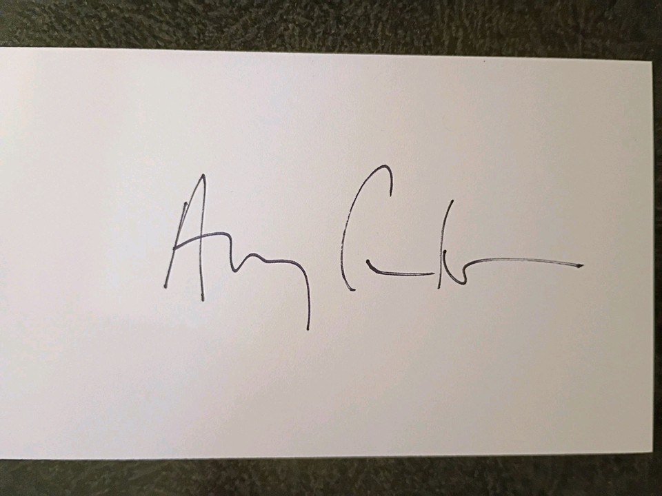 AMY CARTER Hand Signed Autograph Photo & CARD DAUGHTER OF PRESIDENT ...