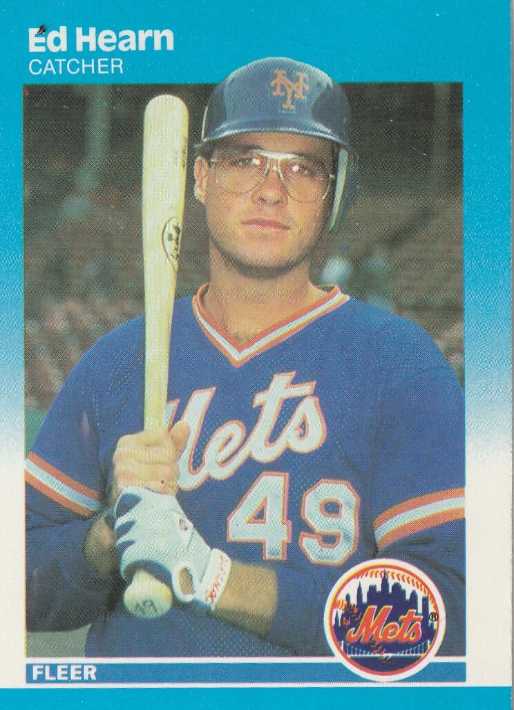 FREE SHIPPING-MINT-1987 Fleer Ed Hearn #10 METS PLUS BONUS CARDS | eBay