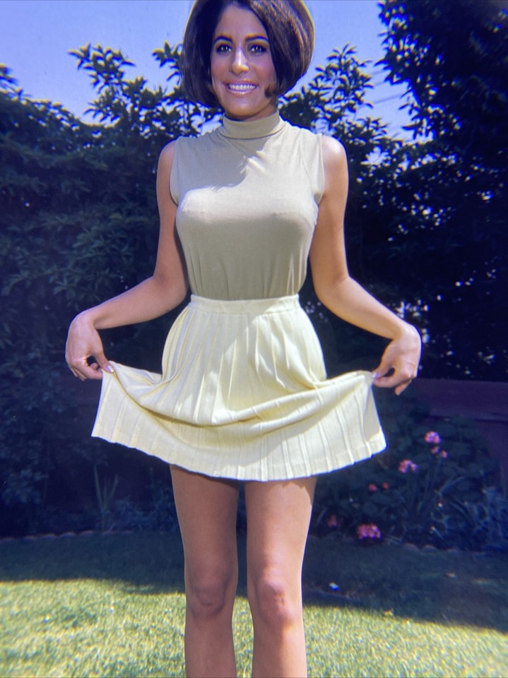 1968 Beautiful Glamour Pinup Model Poses Film Color Slide Rare Vintage ...