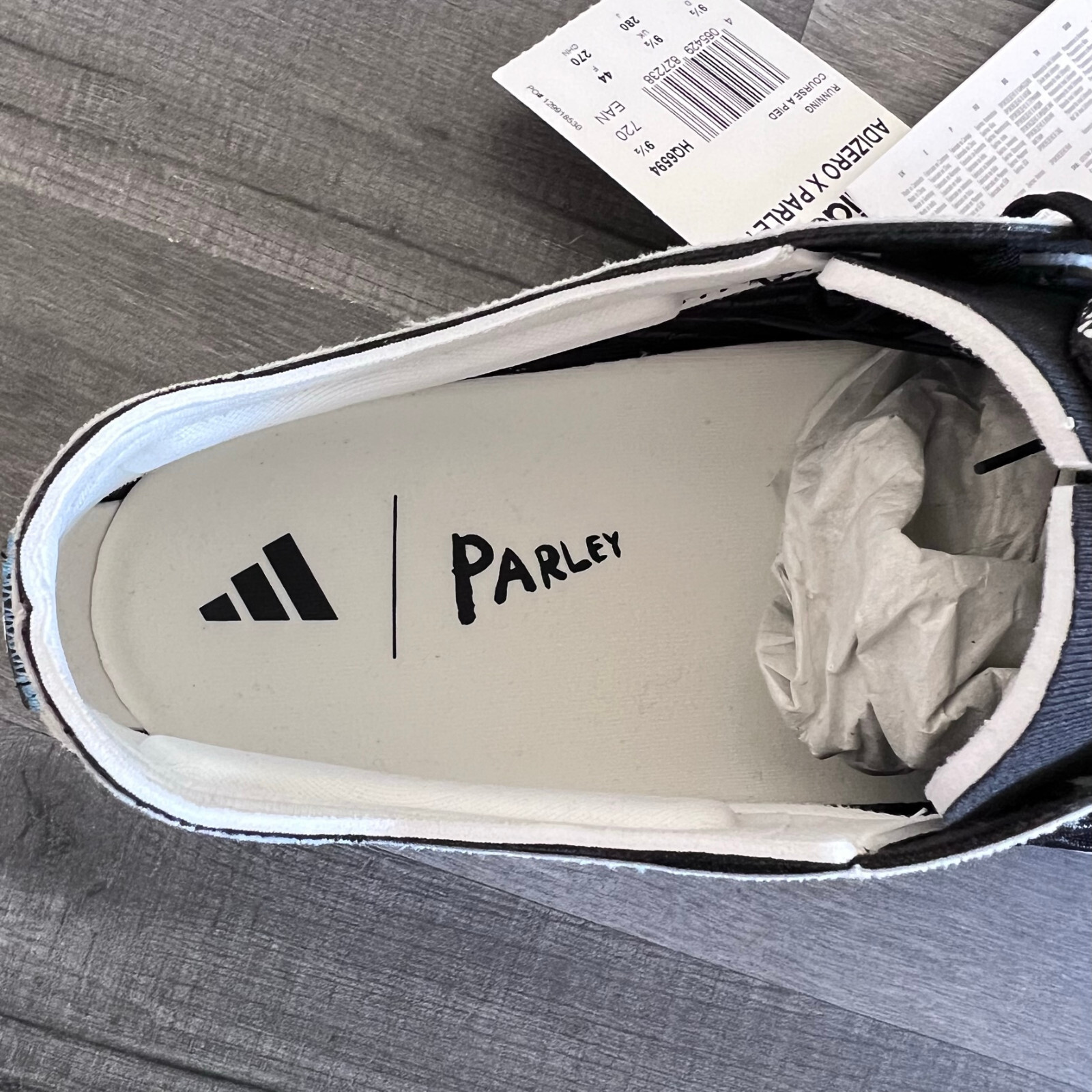 ADIDAS ADIZERO x PARLEY LIGHTWEIGHT RUNNING SHOES - ALL SIZES - BLACK ...