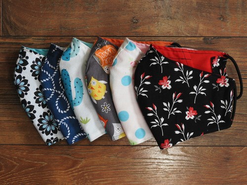 Olson Handmade Face Cover Mask Nose Wire Cotton Filter Pocket Adult ...