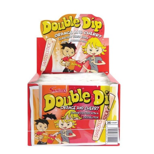 Double Dip 36 Fizz Dip 36g Cherry Orange Candy Buffet Party Favors Bulk ...