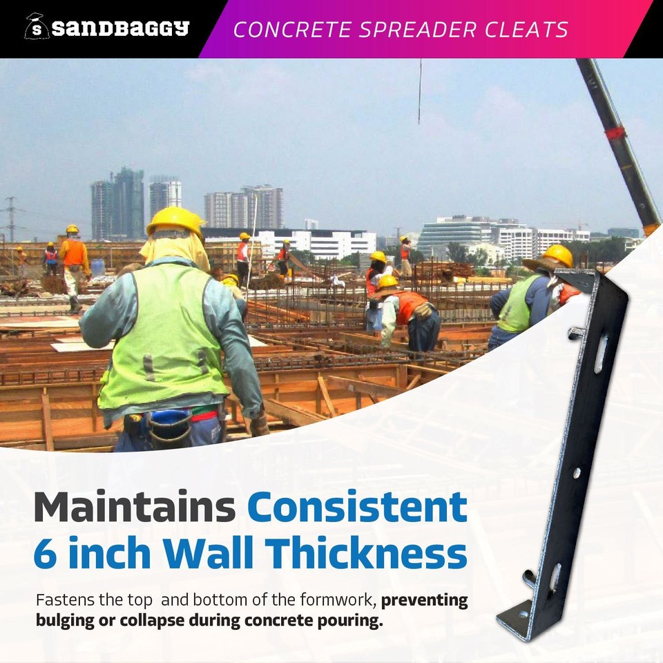 Sandbaggy Concrete Spreader Cleats (Multiple Sizes) - Concrete Form ...