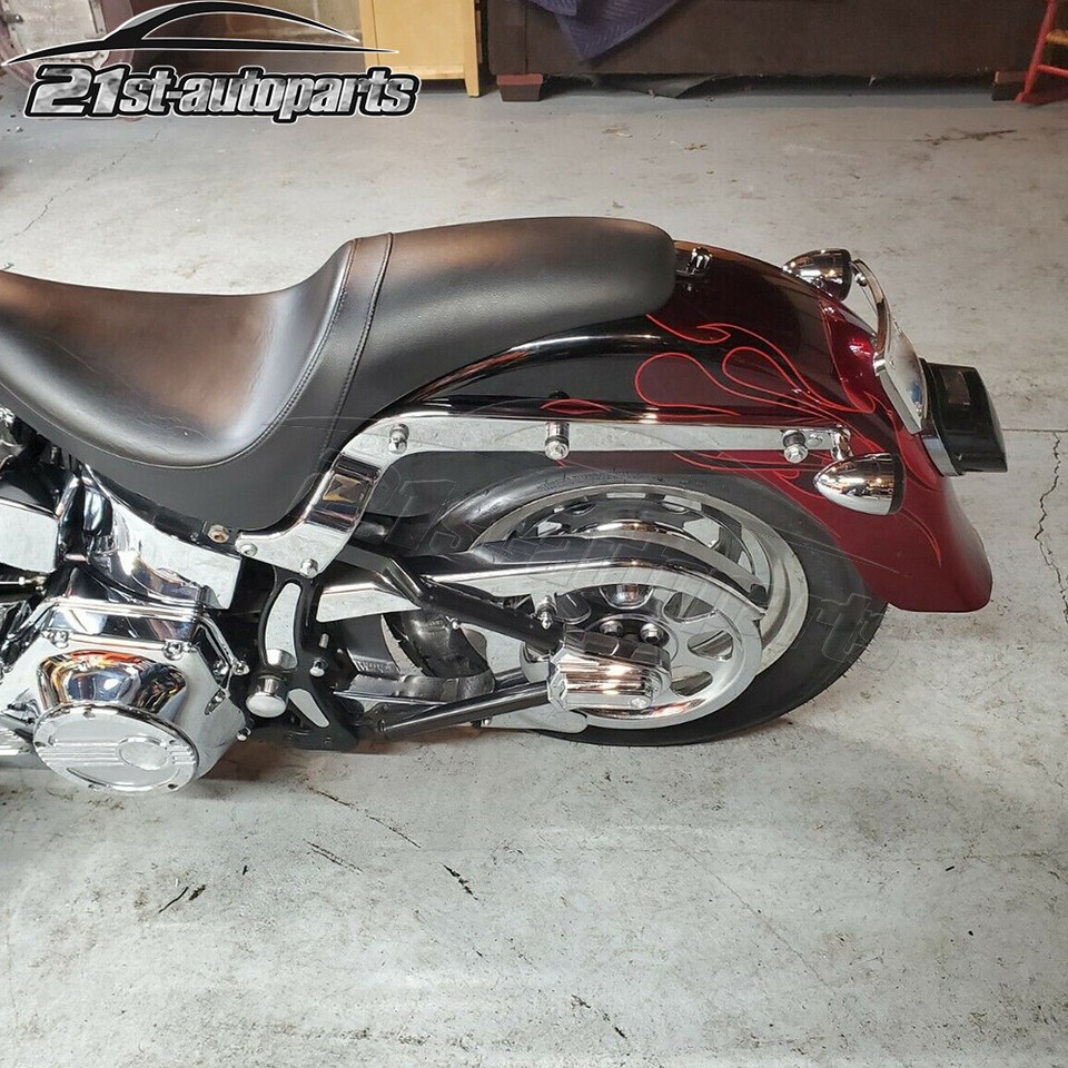 Rear Turn Signal Light Relocation Mount Fit Harley Softail Fat Boy ...