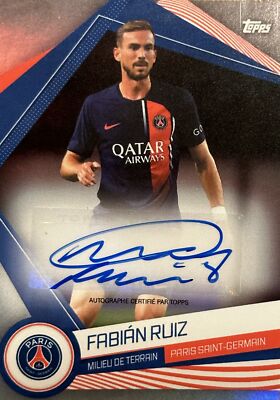 Fabian Ruiz Autogrammkarte - Paris Saint Germain Fan Set 2023/2024 PSG ...