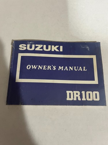 Suzuki DR100 Owners Manual Printed 1986 in Japan 99011-05254-03A | eBay