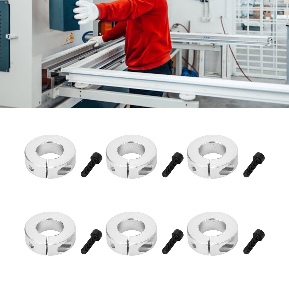 6x Shaft Collar Strong Lightweight Clamping Collar Linear Motion ...