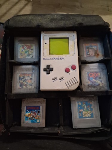 Nintendo Gameboy Console With Carrying Case & 6 Games | eBay