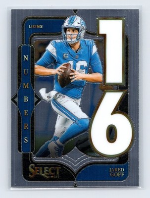 Jared Goff Detroit Lions 2024 Panini Select #7 Select Numbers | eBay