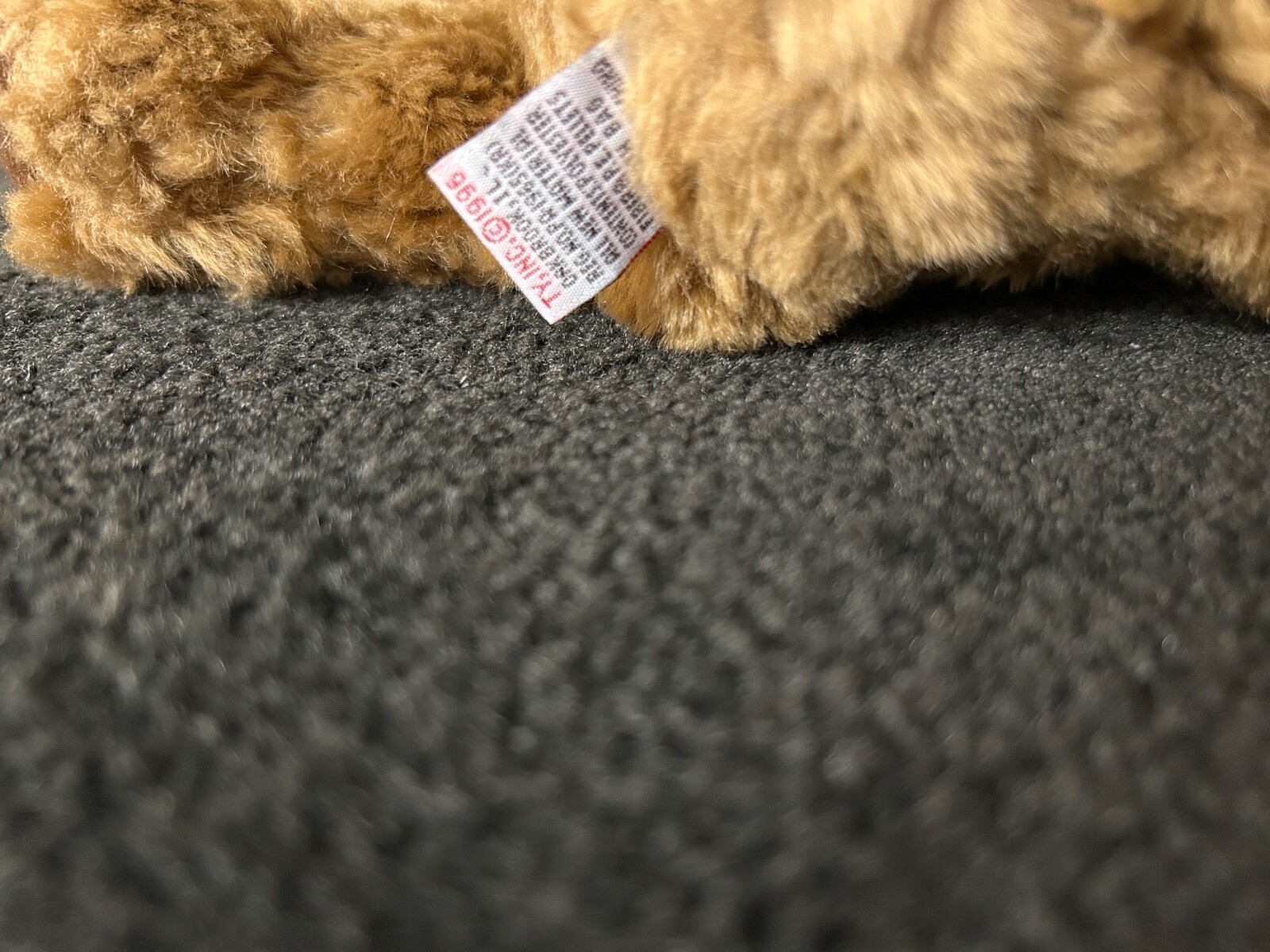 Ty Chips Dog Plush 10" Two Tone Brown Beanie Stuffed Animal Toy Retired ...